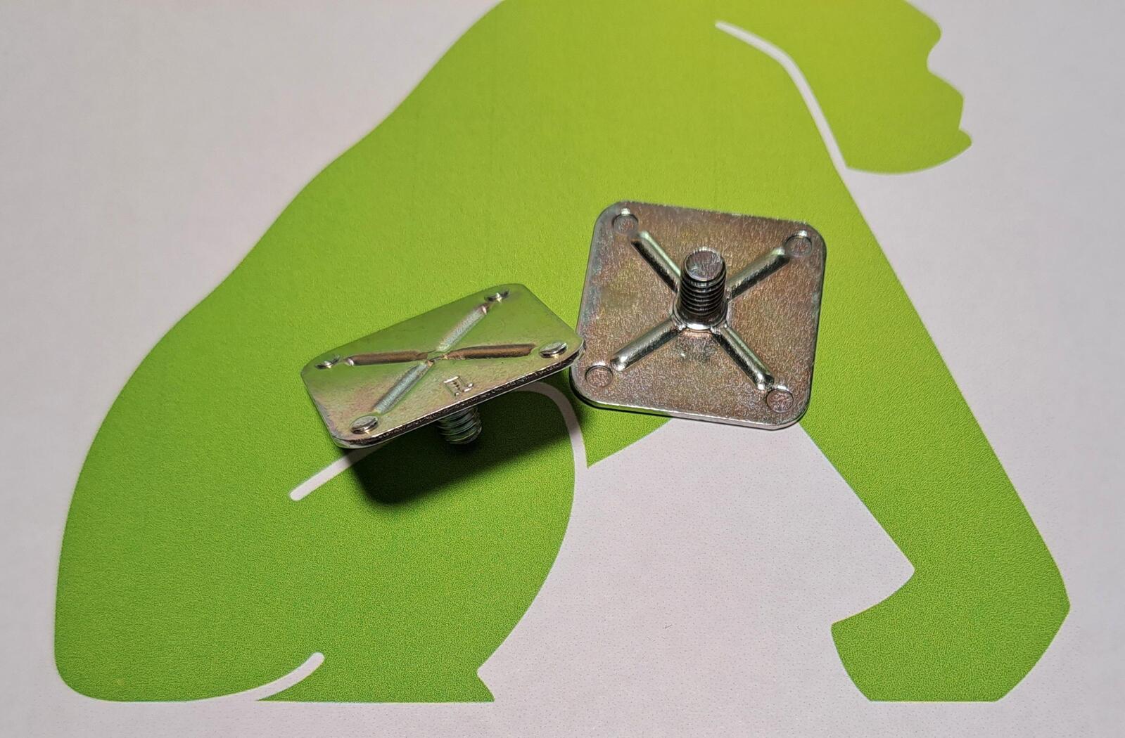 APE Square Plate Studs; adhere on bonded fastener